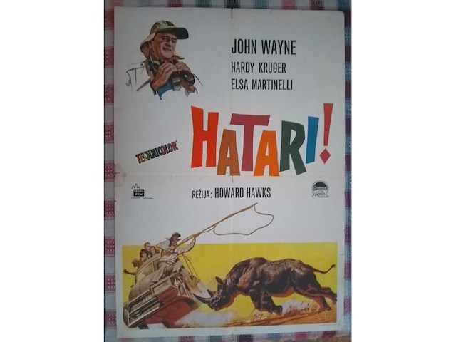 plakat HATARI! (John Wayne)