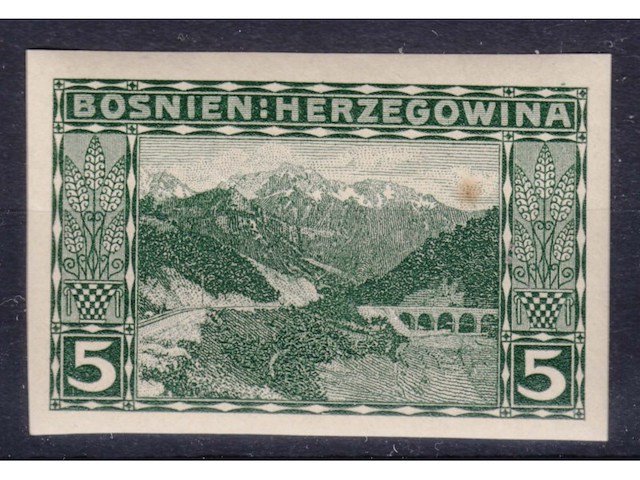 Austrougarska okupacija Bosne 1906, nezupčana **