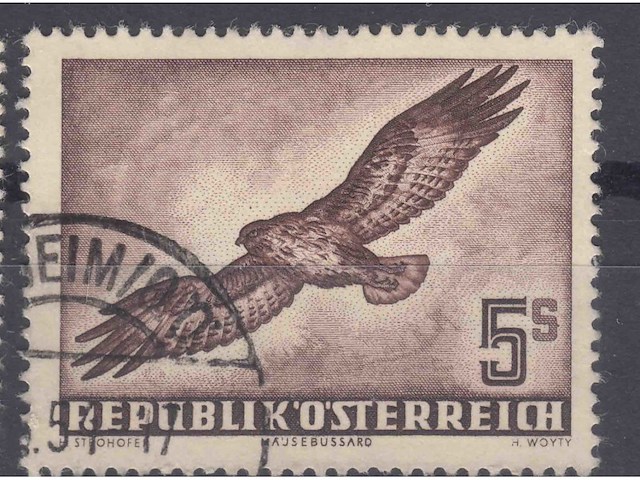 Austrija 1953 Avionska marka Ptice, ključna