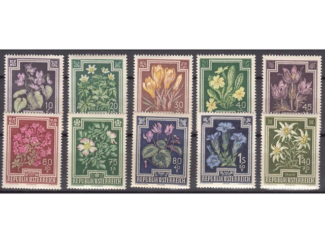 Austrija 1948 Flora serija **
