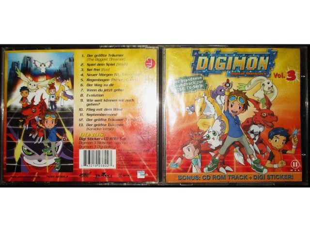 Digimon-Digital Monsters Vol.3 Germany CD (2002)