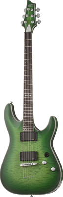 Schecter C-1 Platinum Satin Green Burst električna gitara