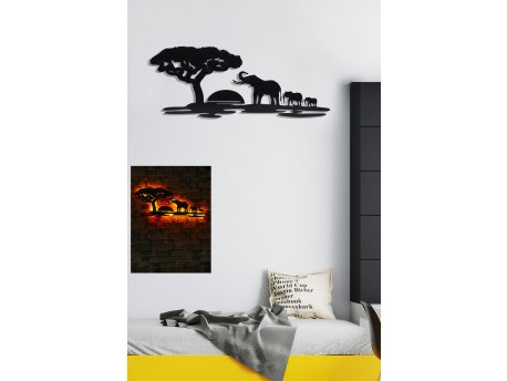 WALLXPERT Zidna lampa Safari Yellow Red