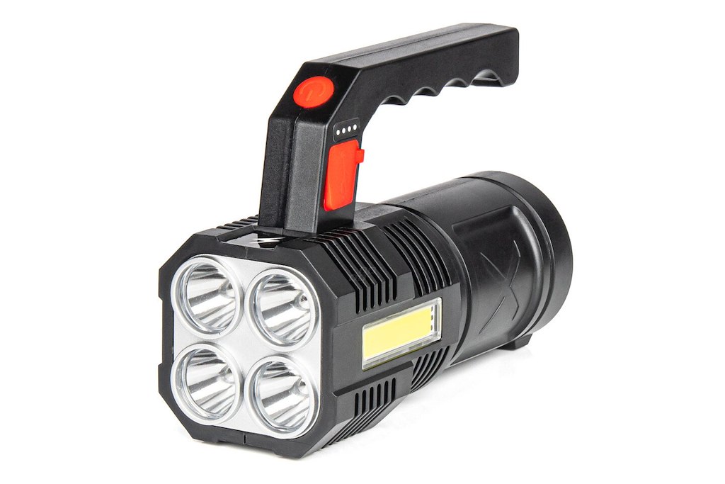 Punjiva lampa 4LED + COB 1200mAh AMIO-03273    USB punjiva