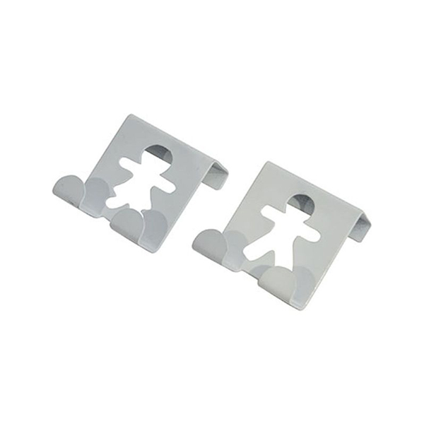 Set kukica 2/1 Čovečuljak 4,8x5x5cm metal siva Tendance 9688100