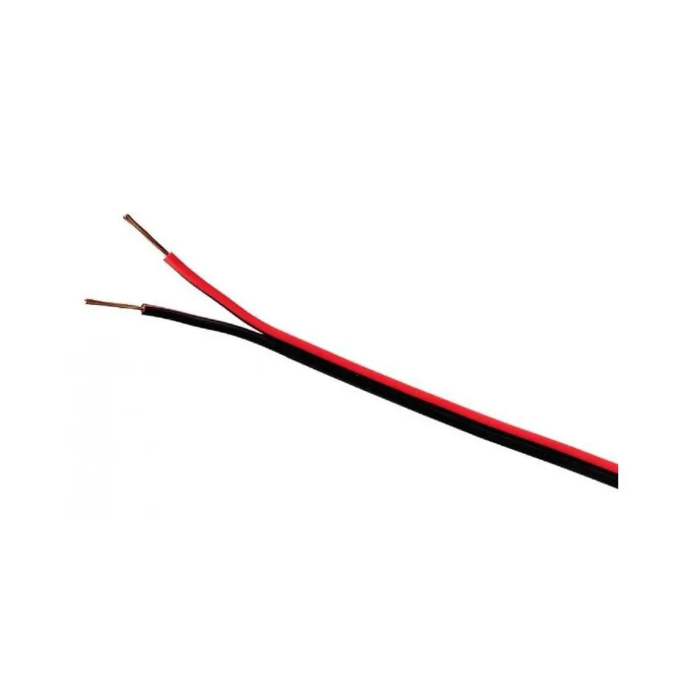 Kabl za zvučnike, 2x0.5mm, Bakarni, 100m, Crveno-crni