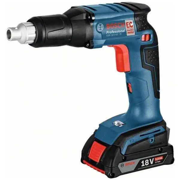 BOSCH Akumulatorski odvrtač za suvu gradnju GSR 18 V-EC TE 2x2.0 Ah L-Boxx 06019C8002