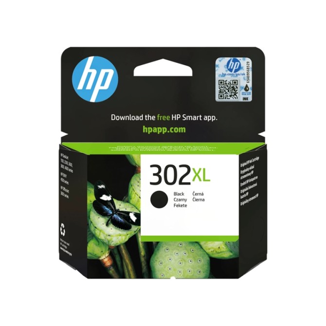 HP 302XL Bk (crni) ORIGINAL - XL Kapacitet inkjet kertridž/ F6U68AE