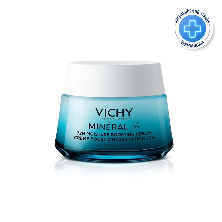 VICHY MINÉRAL 89 Krema za Intenzivnu Hidrataciju Tokom 72h 50 mL, sa Hijaluronskom Kiselinom i Vitaminima B3 i E