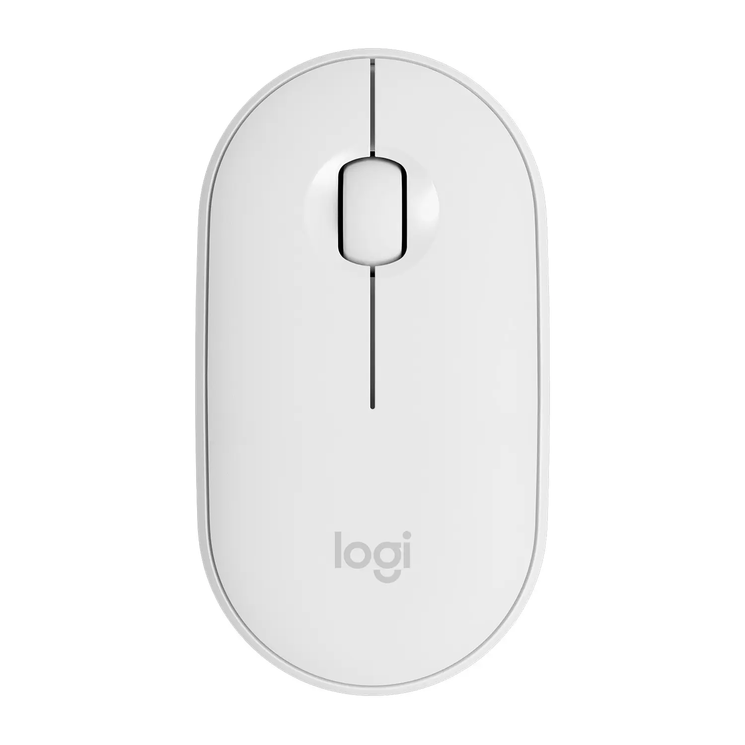 Logitech Pebble M350 Optički Miš, Bežični RF + Bluetooth, 1000 DPI, Beli