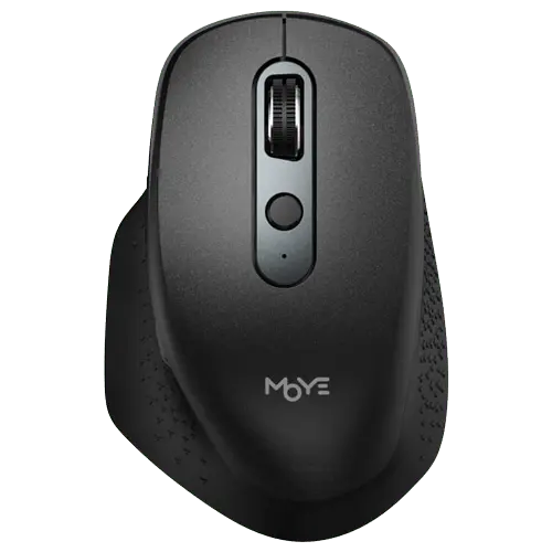 Moye Ergo Pro Bežični miš, 2400 DPI, Optički senzor, 6 tastera, Crni