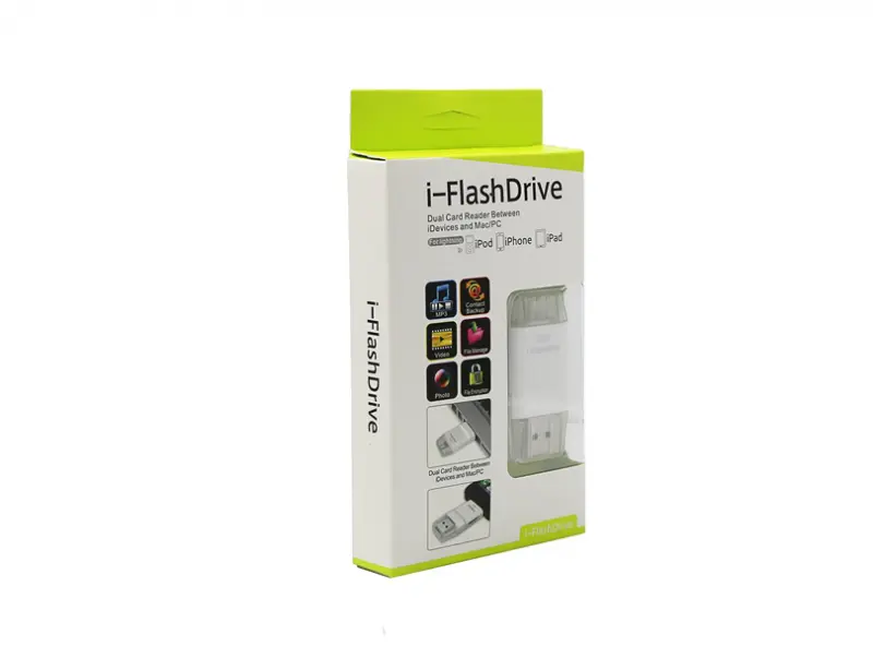 i-FlashDrive Dual Card Reader za iDevices i Mac/PC, Beli