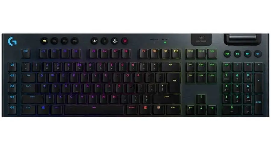 Logitech G915 Lightspeed Gaming tastatura, Bežična, RGB, Mehanička, Crna