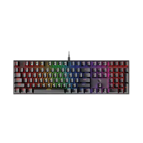 FANTECH MK855 Mehanička tastatura Maxfit108, Žično povezivanje, Gaming, RGB, Plavi Switch, Crna