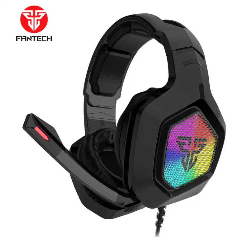 FANTECH MH83 Omni Gaming slušalice sa mikrofonom, Žično povezivanje, RGB osvetljenje, Crna