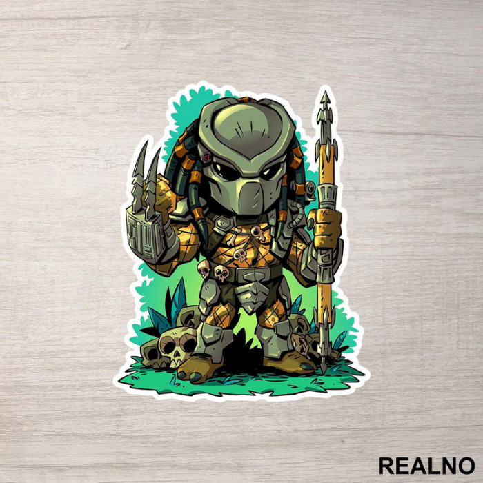 PREDATOR - CHIBI - NALEPNICA