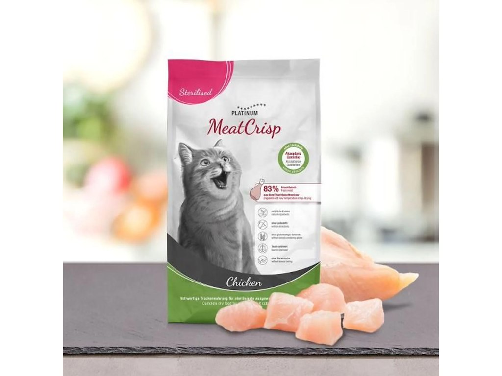 Platinum Hrana za mačke MeatCrisp Sterilised piletina 3kg