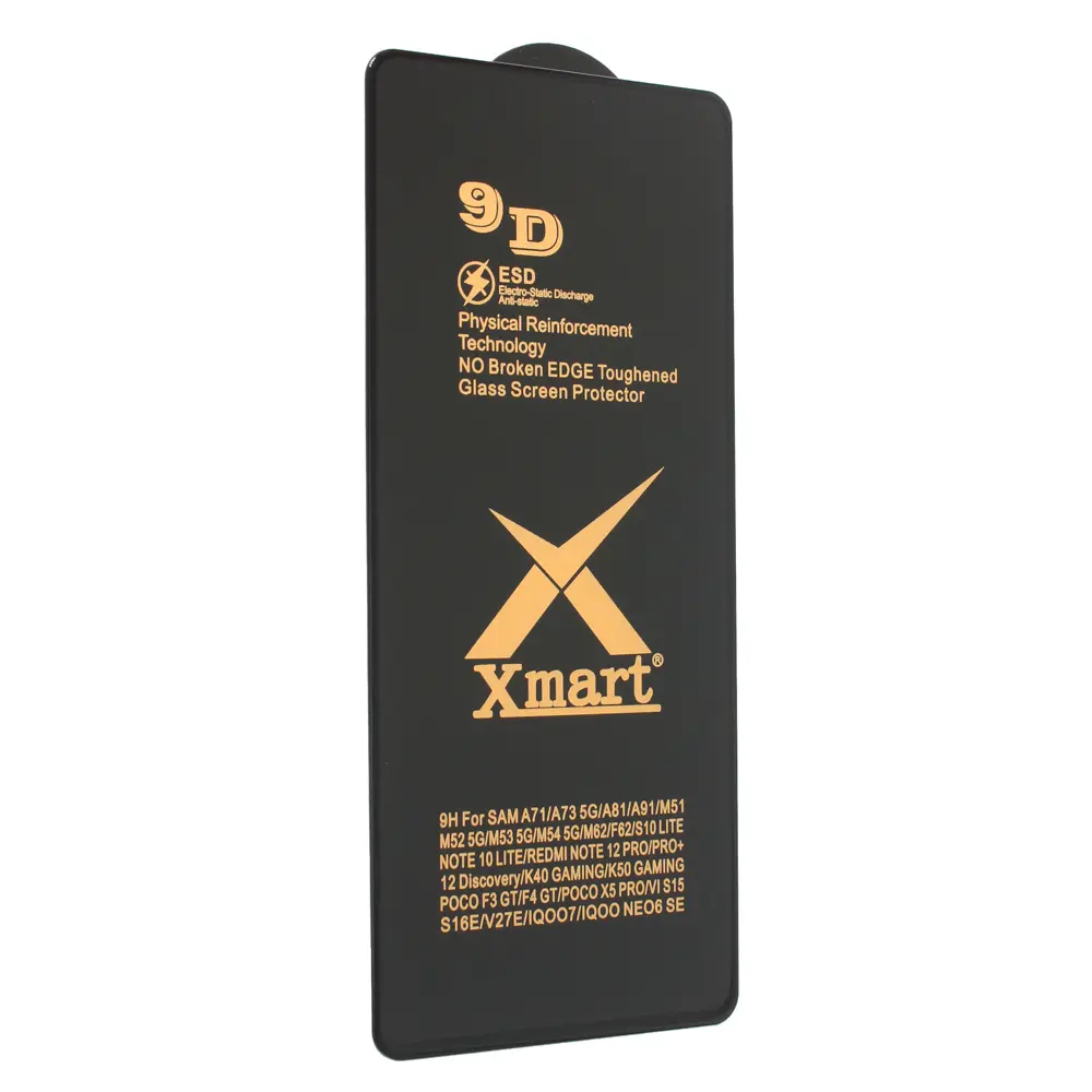XMART 9D Zaštitno staklo za Xiaomi Redmi Note 12 Pro 5G EU, Crno