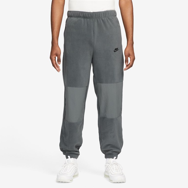 Nike M NK CLUB+ POLAR FLC CF PANT, muške pantalone, crna