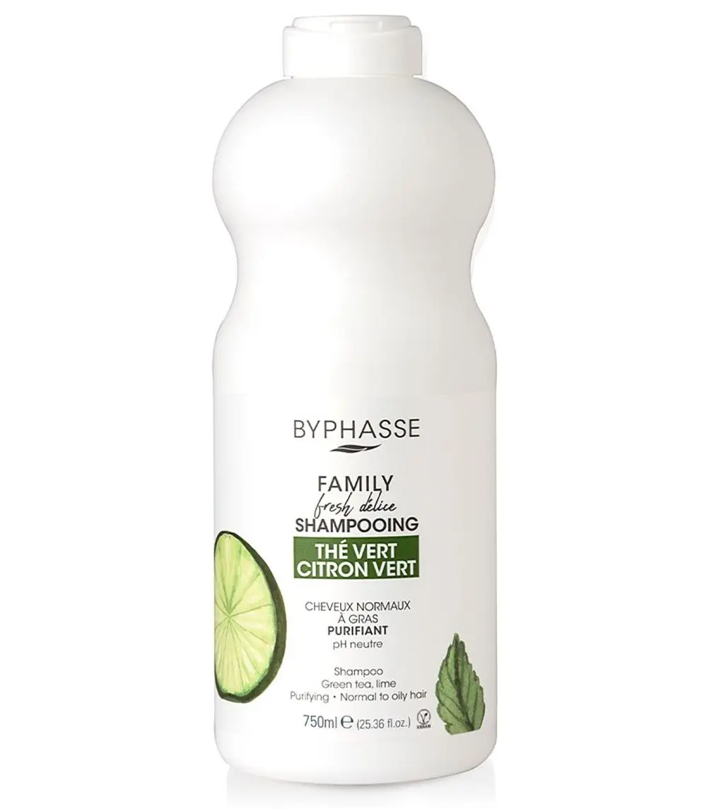 BYPHASSE Šampon i regenerator za normalnu i masnu kosu Green Tea&Lime 750ml