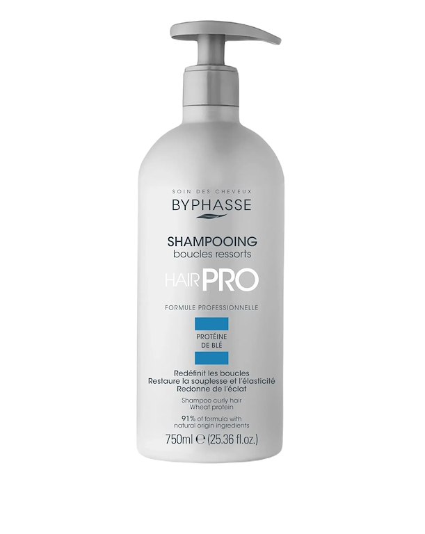 BYPHASSE HAIR PRO Šampon za kovrdžavu kosu Boucles Ressorts 750ml