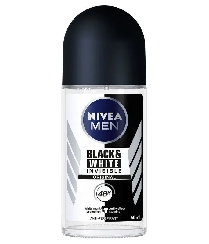 NIVEA Muški roll on dezodorans Black & White 50 ml