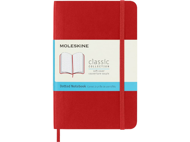 Ml Notebook Pkt Dot S.Red Soft