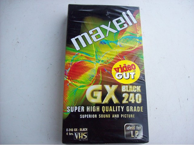 maxell GX BLACK 240 - VHS - novo , England