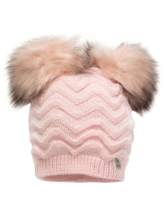 BRILLE Kapa za devojčice Winter beanie for kids roze