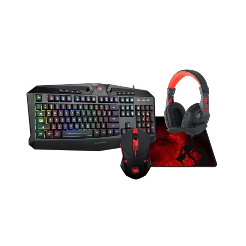 4 in 1 Combo S101-BA-2 Keyboard, Mouse, Headset & Mouse Pad YU