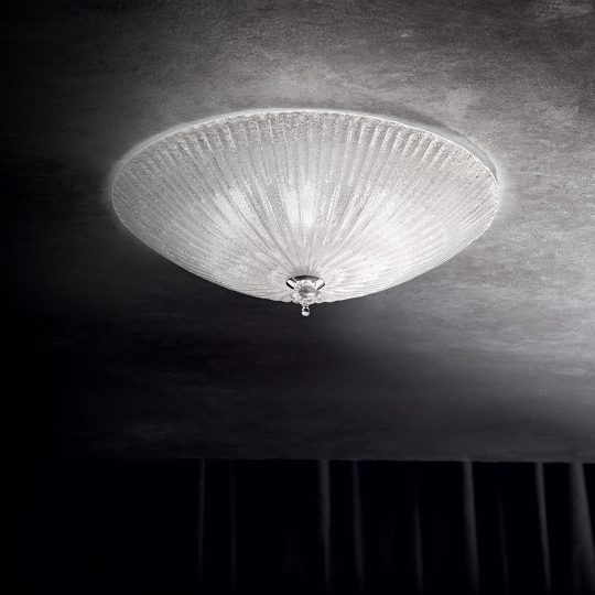 IDEAL LUX plafonjera SHELL PL3 TRASPARENTE – 008608
