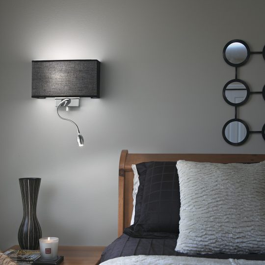 IDEAL LUX zidna lampa HOTEL AP2 NERO – 035956