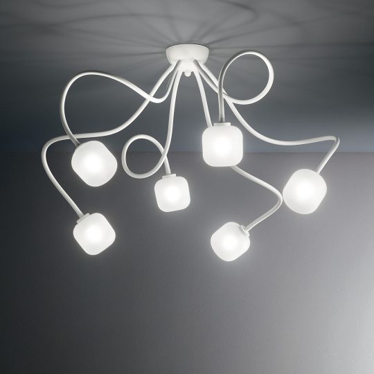 IDEAL LUX plafonjera OCTOPUS PL6 BIANCO – 174921