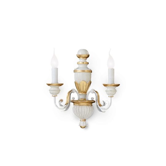 IDEAL LUX zidna lampa FIRENZE AP2 BIANCO ANTICO – 012902