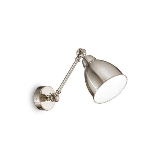 IDEAL LUX zidna lampa NEWTON AP1 NICKEL – 016399