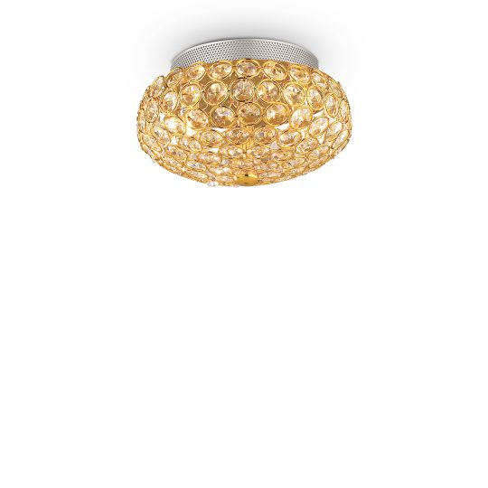 IDEAL LUX plafonjera KING PL3 ORO – 075402