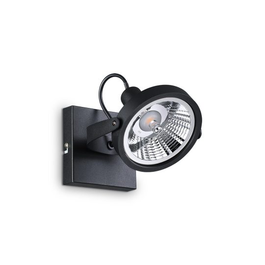 IDEAL LUX plafonjera GLIM PL1 NERO – 200231