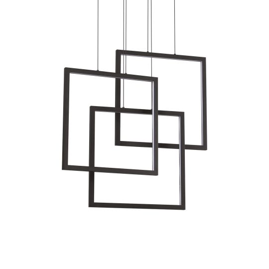 IDEAL LUX luster FRAME SP QUADRATO NERO – 269375