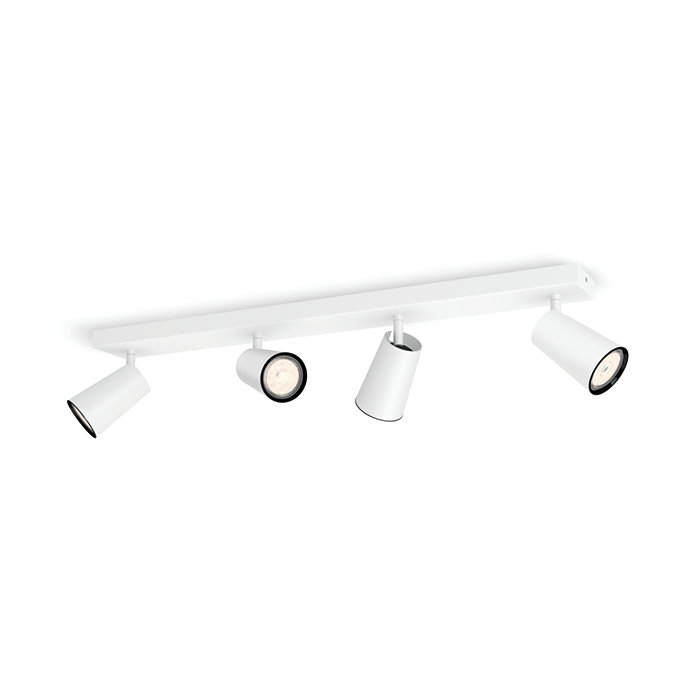 PHILIPS PAISLEY 4xGU10 BELA spot lampa – 50574/31/PN