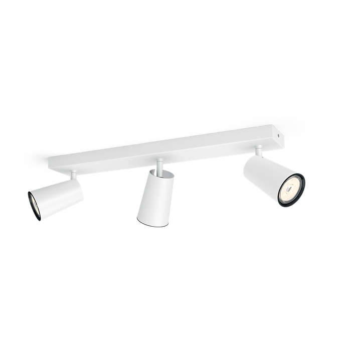 PHILIPS PAISLEY 3xGU10 BELA spot lampa – 50573/31/PN