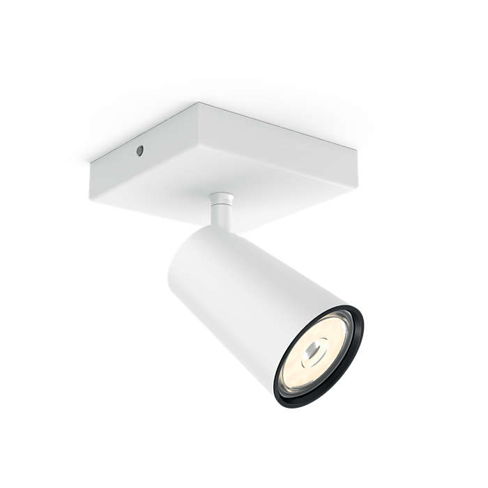 PHILIPS PAISLEY 1xGU10 BELA spot lampa – 50571/31/PN