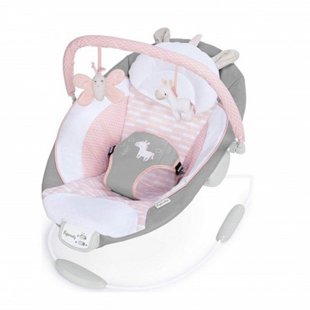 Muzička ležaljka sa vibracijom Kids II Ingenuity Cradling Bouncer Flora 12201