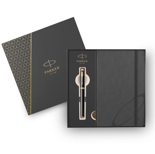 Parker poklon SET Royal Im Black GT – Roler + Notes