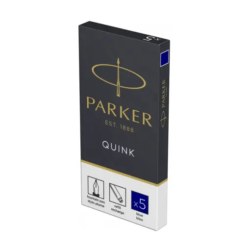 Patrone za nalivpero Parker Royal Quink Blue Permanent