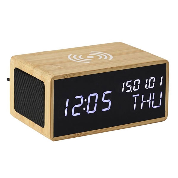 BT zvučnik sat alarm digital sa punjačem