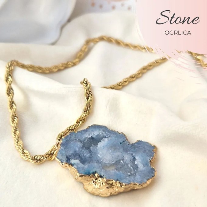 Stone blue ogrlica