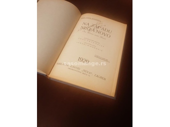 Na zapadu ništa novo Remark 1929 PRVO izdanje sjajno ocuvano KOLEKCIONARSKI Remarque, Erich Maria