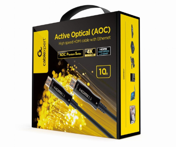 CCBP-HDMI-AOC-10M-02 Gembird Active Optical (AOC) High speed HDMI cable with Ethernet Premium 10m