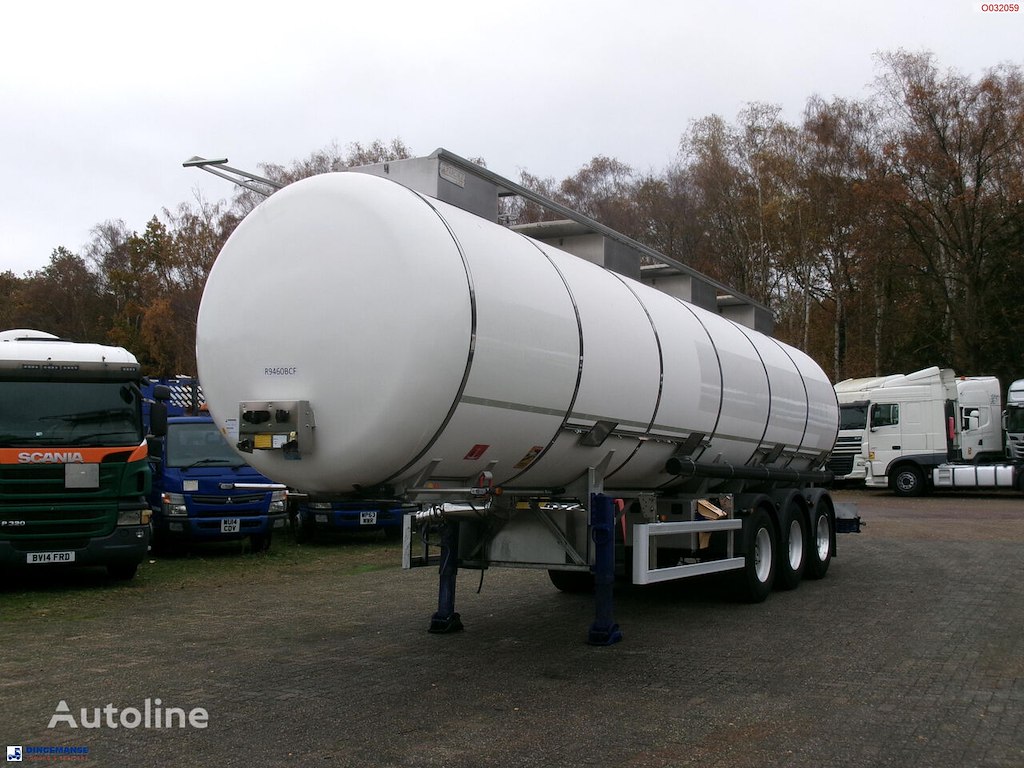 Parcisa Chemical tank inox L4BH 34.3 m3 / 4 comp / ADR 17/05/24 cisterna za prevoz hemikalija