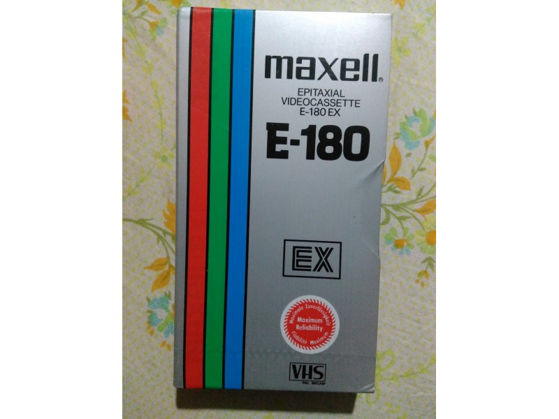 Maxell, E-180, VHS, novo
